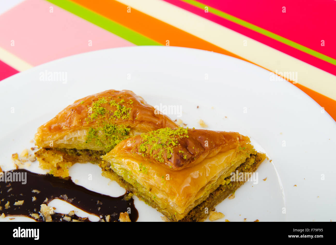 Traditional turkish sweet dessert Stock Photo - Alamy