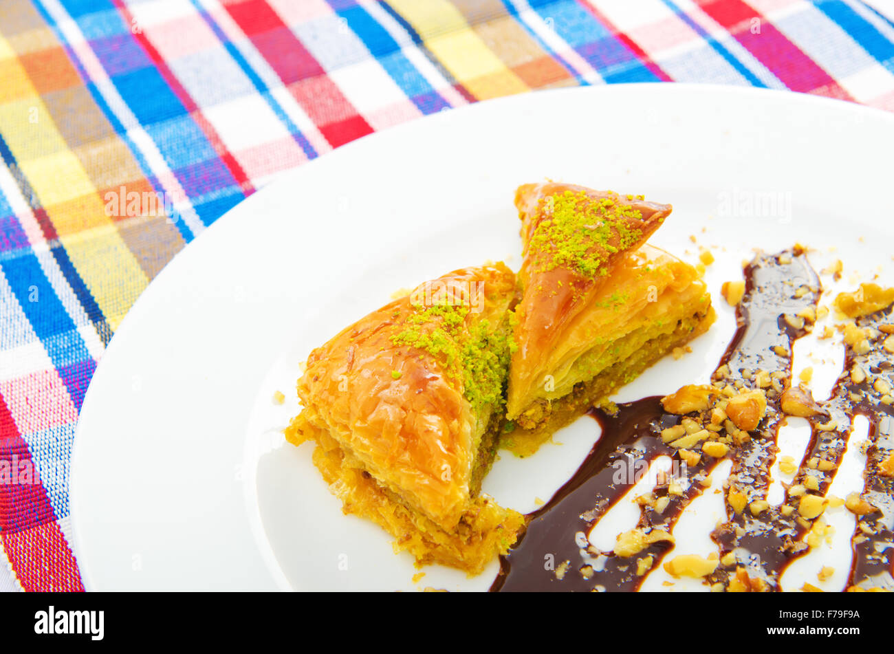 Traditional turkish sweet dessert Stock Photo - Alamy