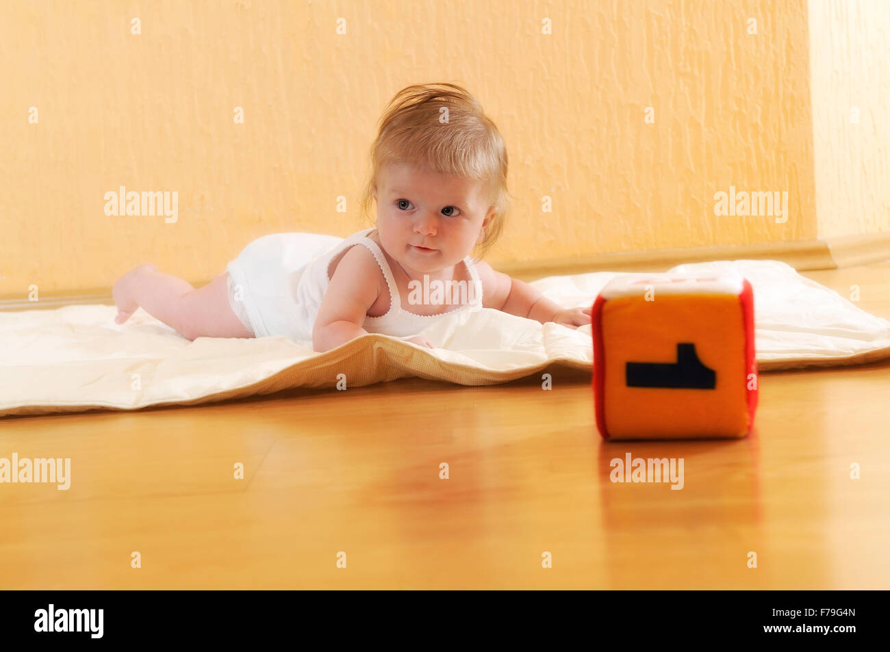 cute little baby indoor closeup portrait Stock Photo - Alamy