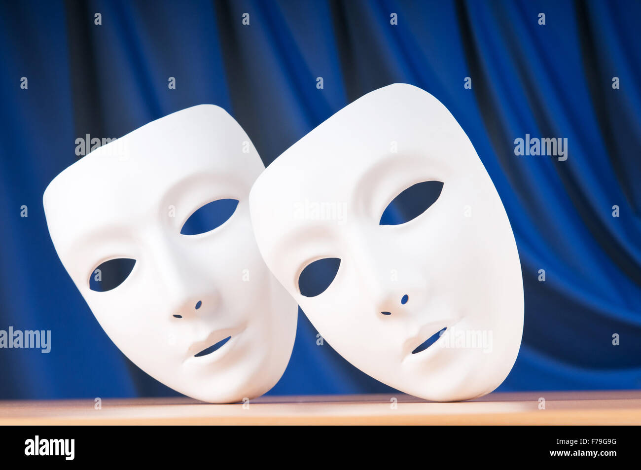 Masks with theatre concept Stock Photo - Alamy