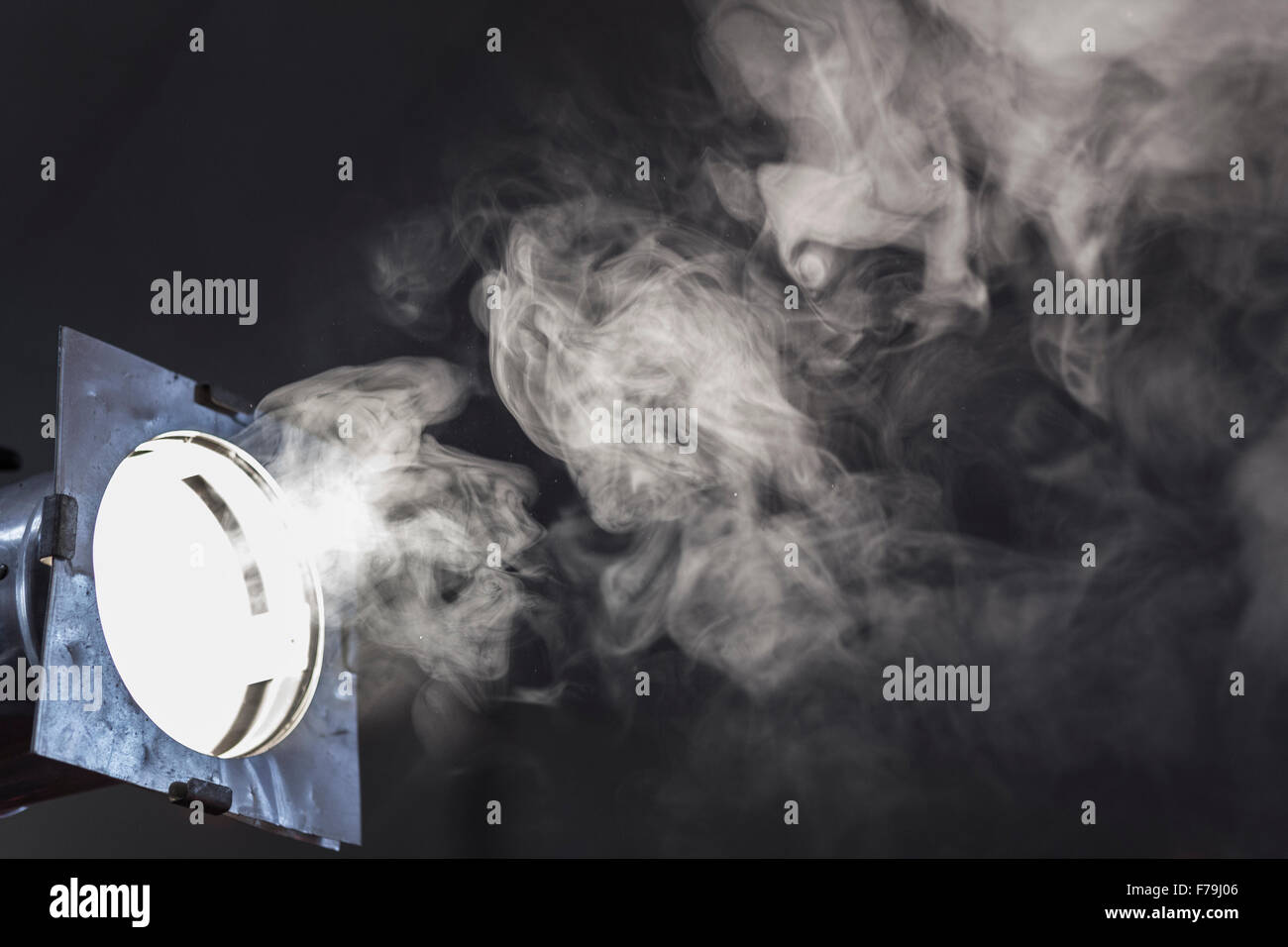 light image of a smoky stage during a performance Stock Photo - Alamy