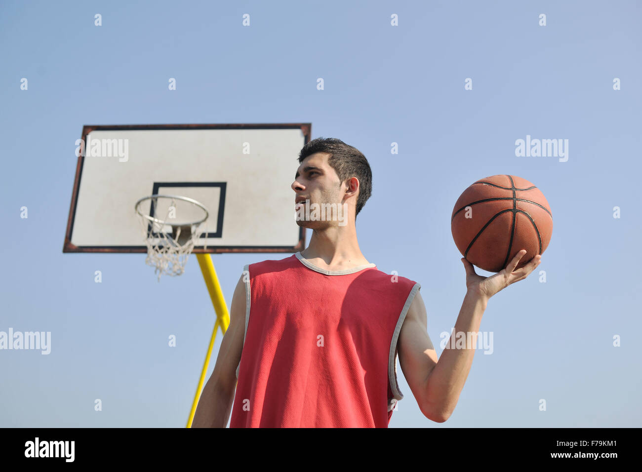 basketball player practicing and posing for basketball and sports ...
