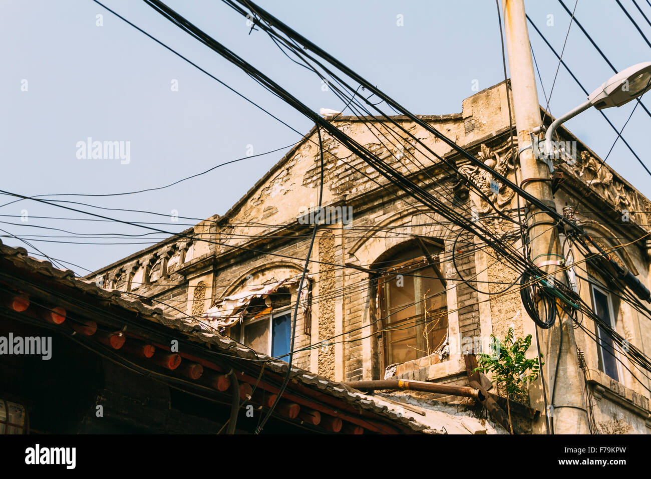 Beijing, China - The view of Hutong, the traditonal Chinese alleyway ...