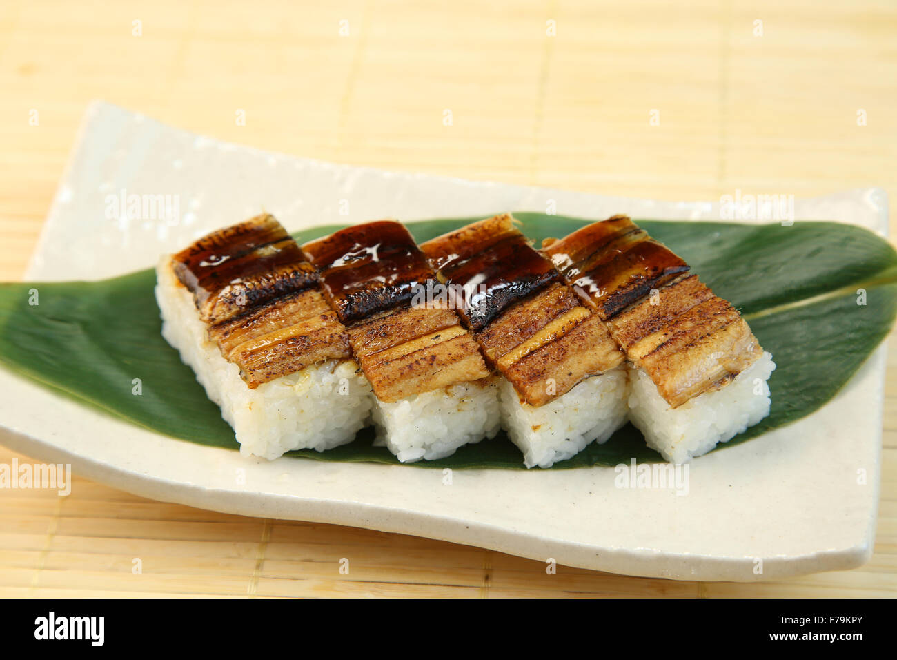 Anago Nigiri Sushi Stock Photo - Alamy