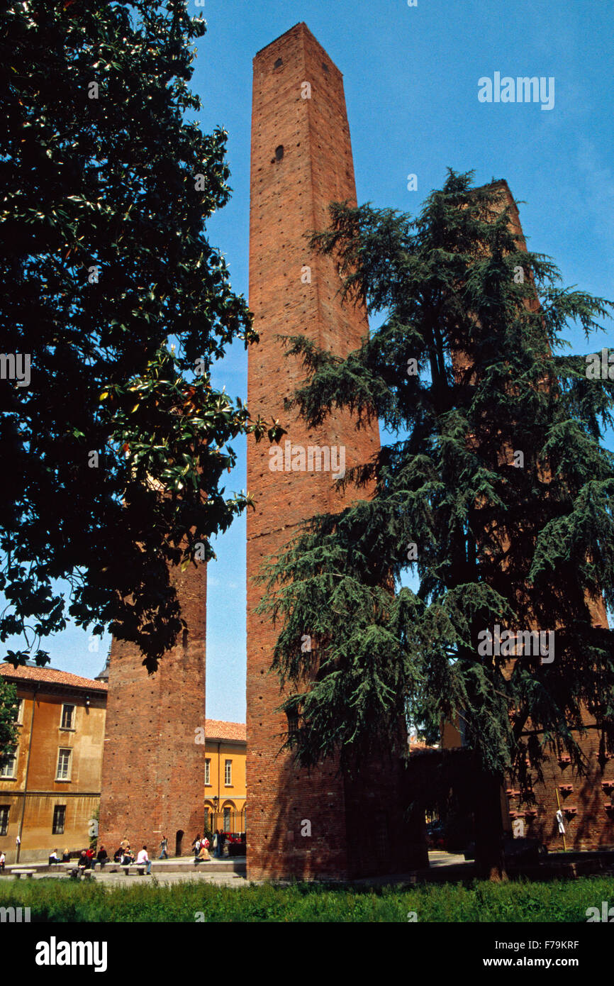 Italy, Lombardy, Pavia, Medieval Towers Stock Photo - Alamy