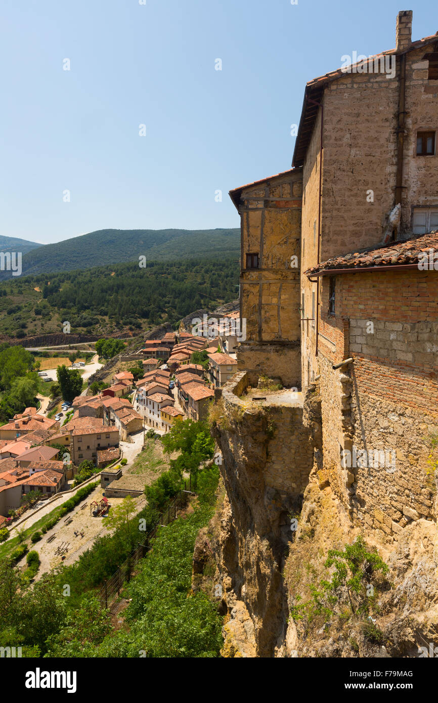 Typical picturesque houses in frias burgos hi-res stock photography and ...