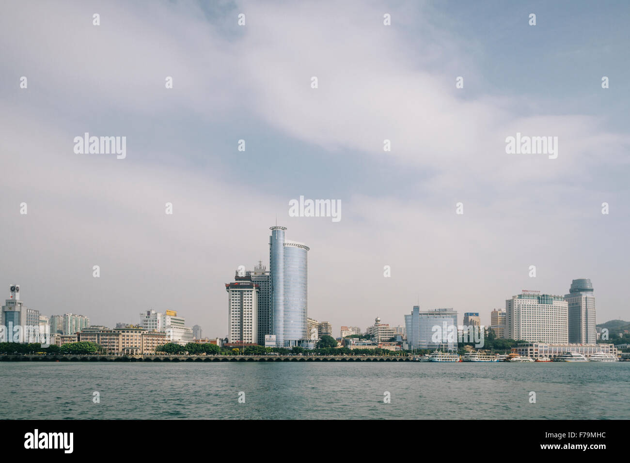 Xiamen, Fujian province, China - The view of Xiamen cityscape seeing ...