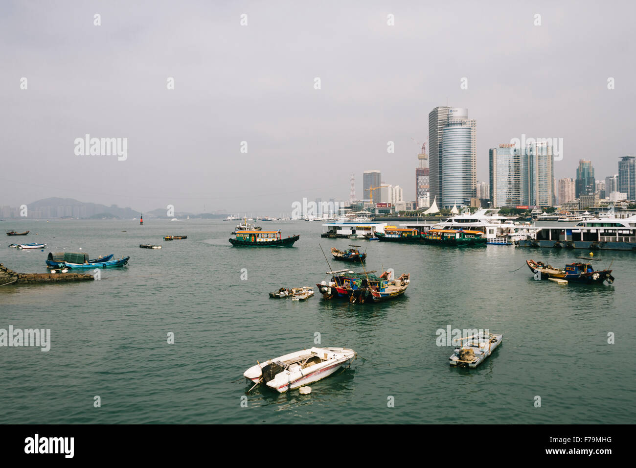 Xiamen, Fujian province, China - The view of Xiamen cityscape seeing ...