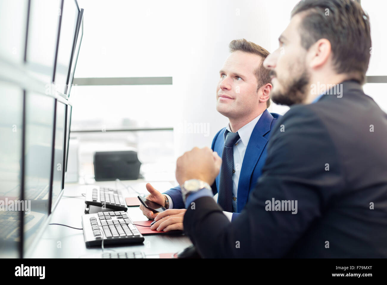 Corporate successful business team traders hi-res stock photography and ...