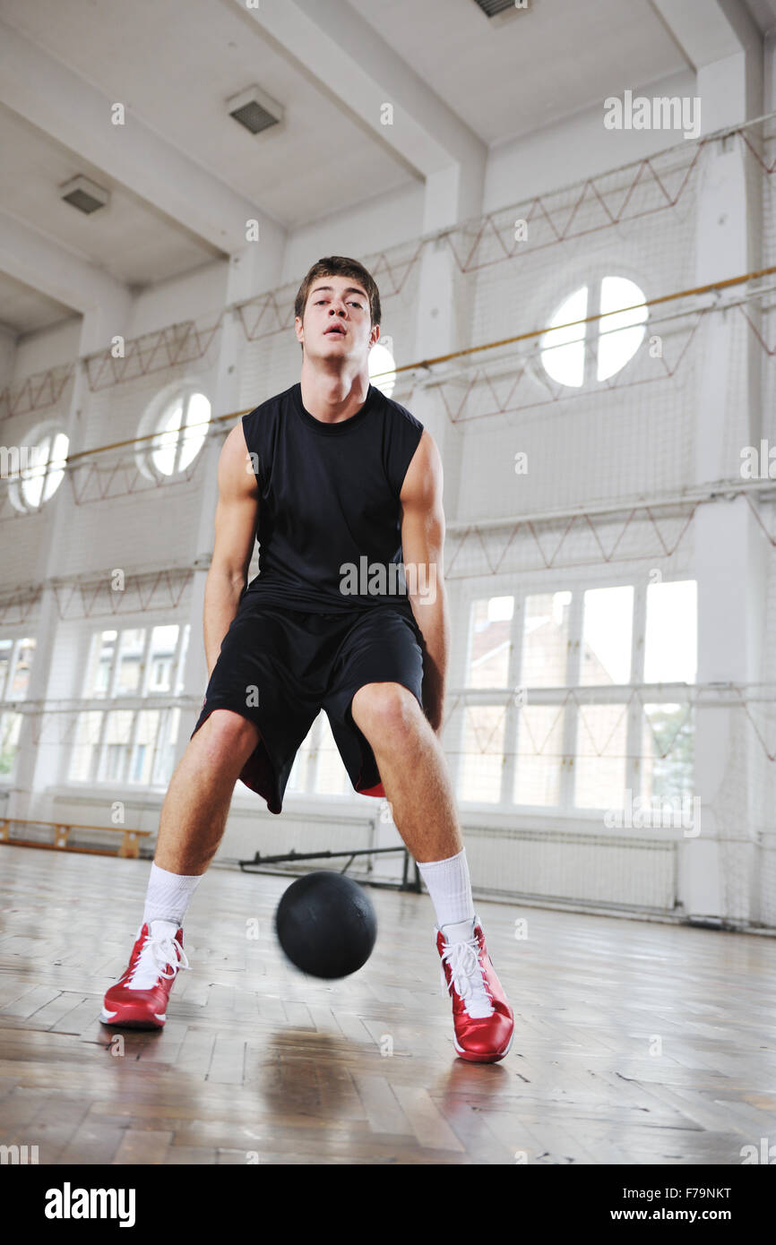 young and healthy people man have recreation and training exercise ...