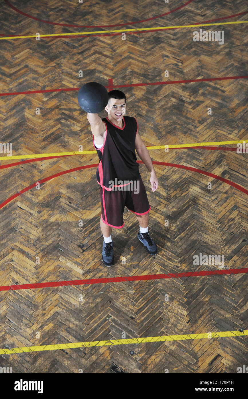 young and healthy people man have recreation and training exercise ...