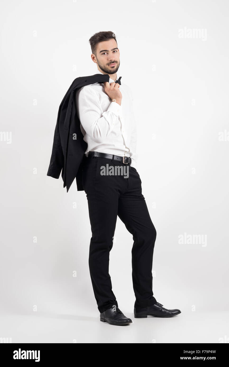 Man looking over shoulder serious hi-res stock photography and images ...