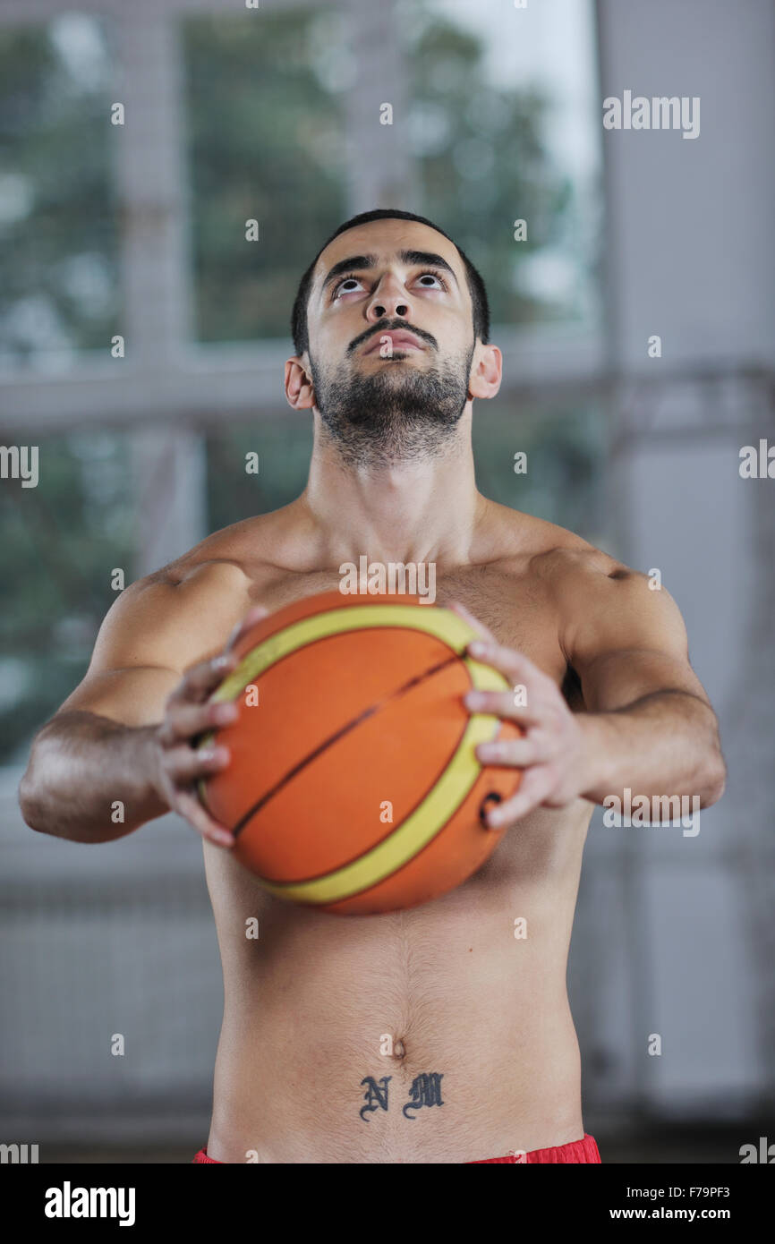 young and healthy people man have recreation and training exercise ...