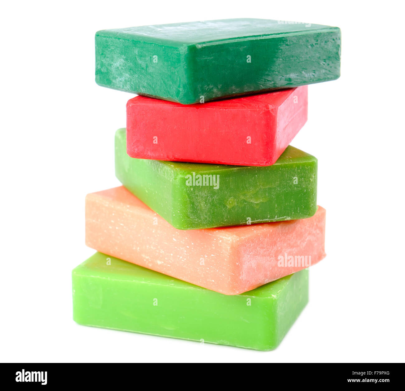 Colored pieces of soap Stock Photo - Alamy