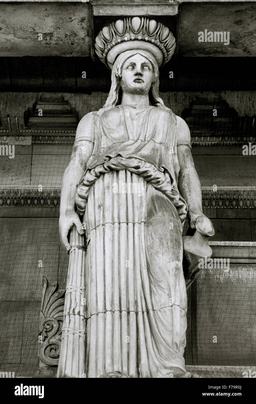 Caryatid in London in England in Great Britain in the United Kingdom UK ...