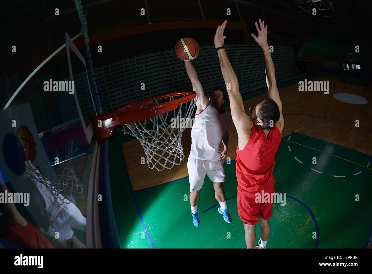 basketball game sport player in action isolated on black background ...