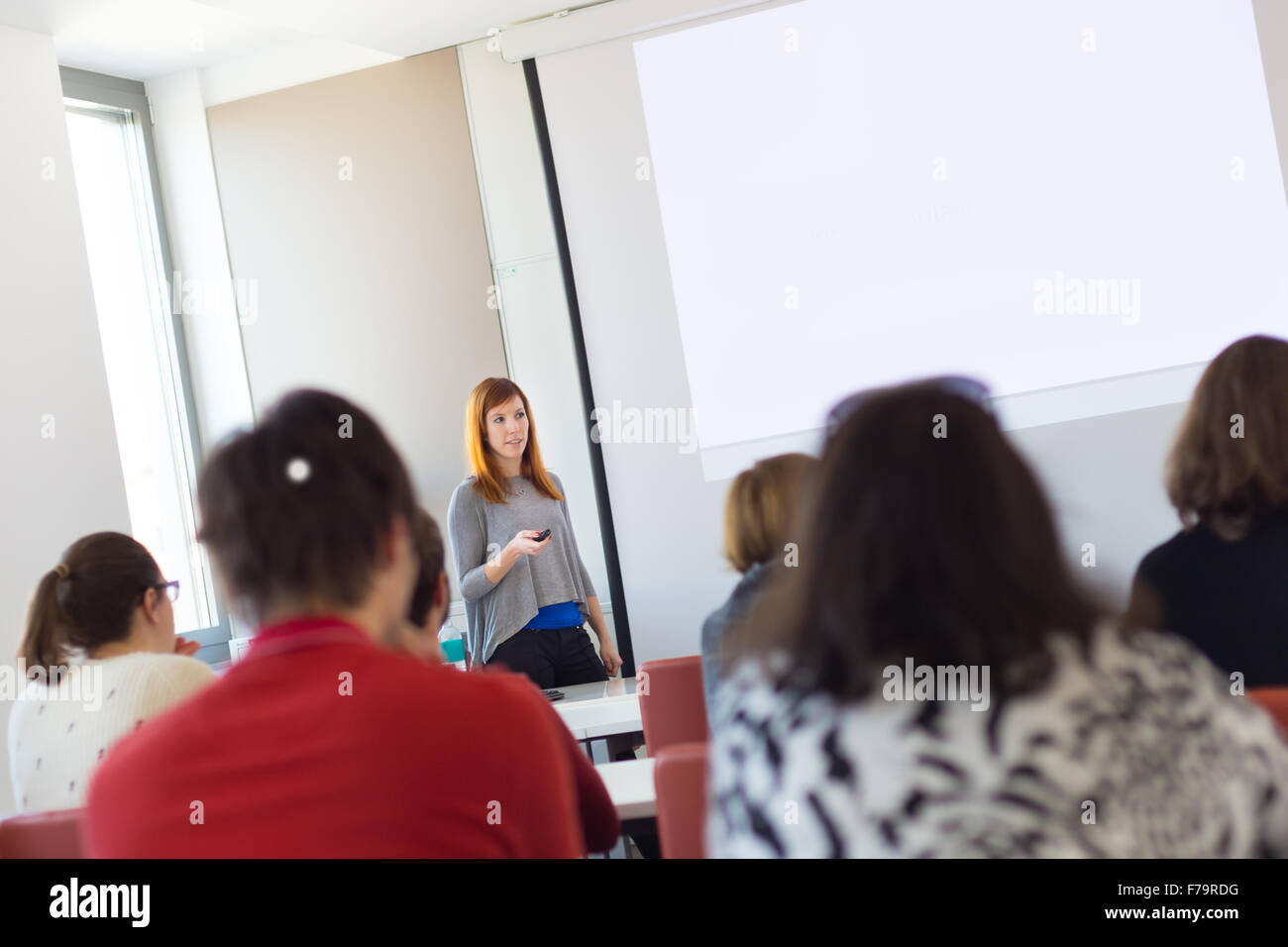 Lecture at university Stock Photo - Alamy