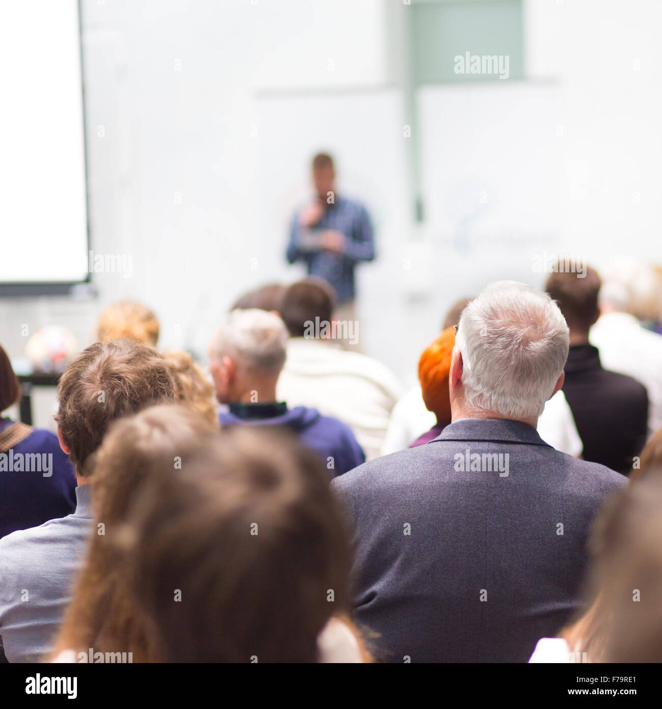 Audience in the lecture hall Stock Photo - Alamy