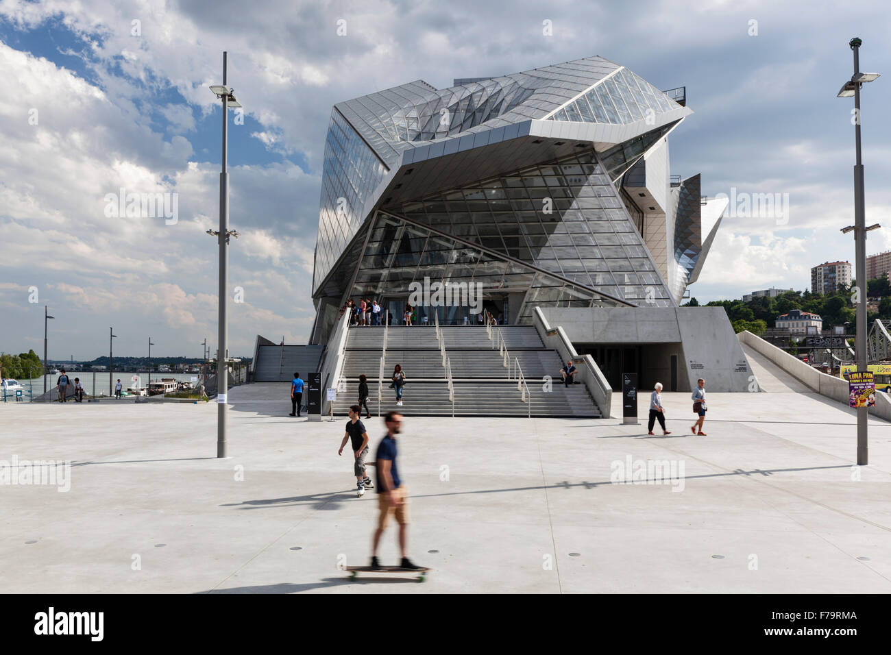 Main entrance to the Musee des Confluences in Lyon, France Stock Photo ...
