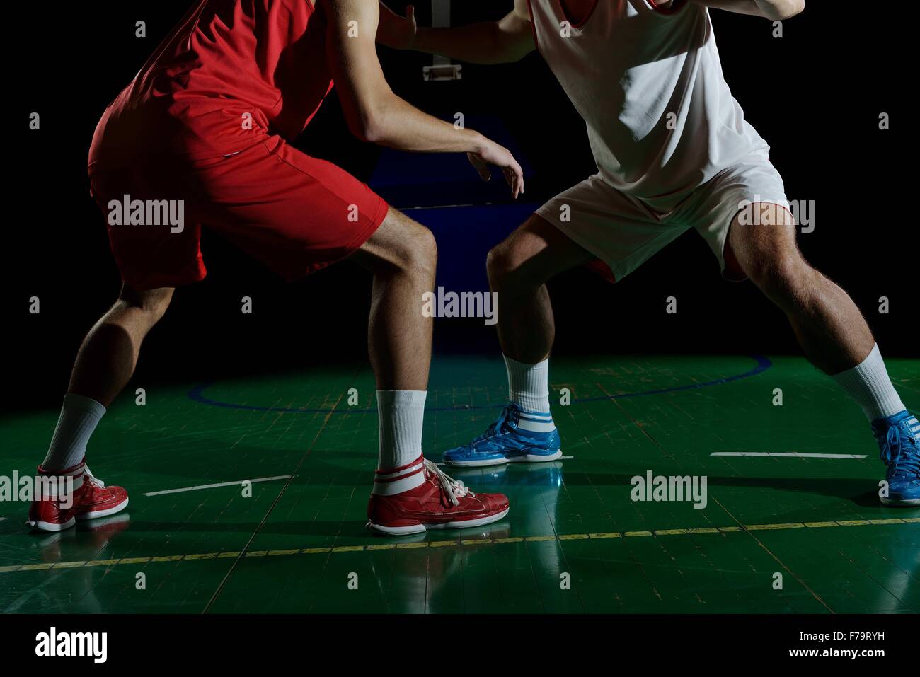 basketball game sport player in action isolated on black background ...
