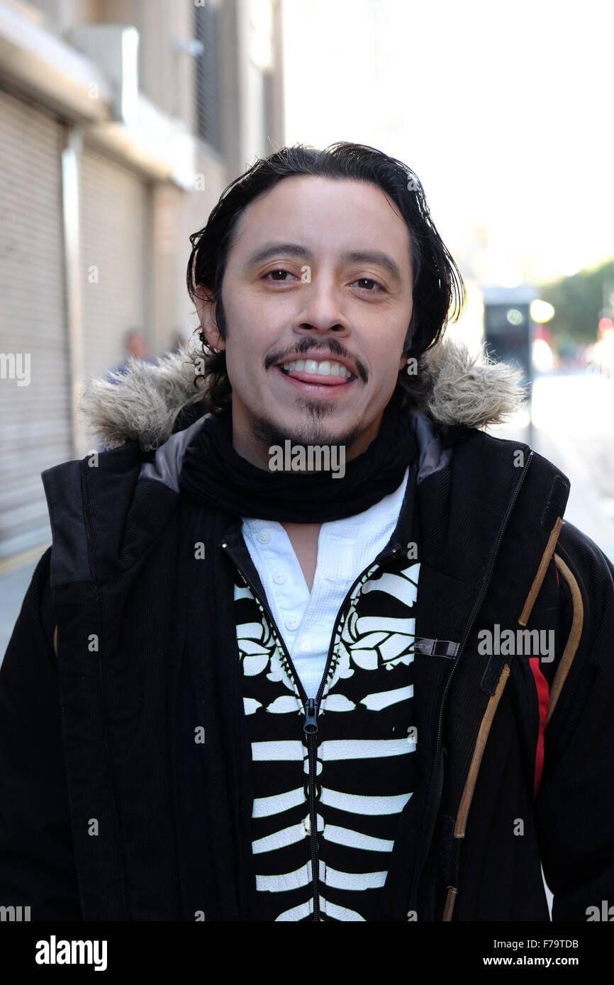 Napoleon Dynamite star Efren Ramirez out and about wearing a skeleton ...