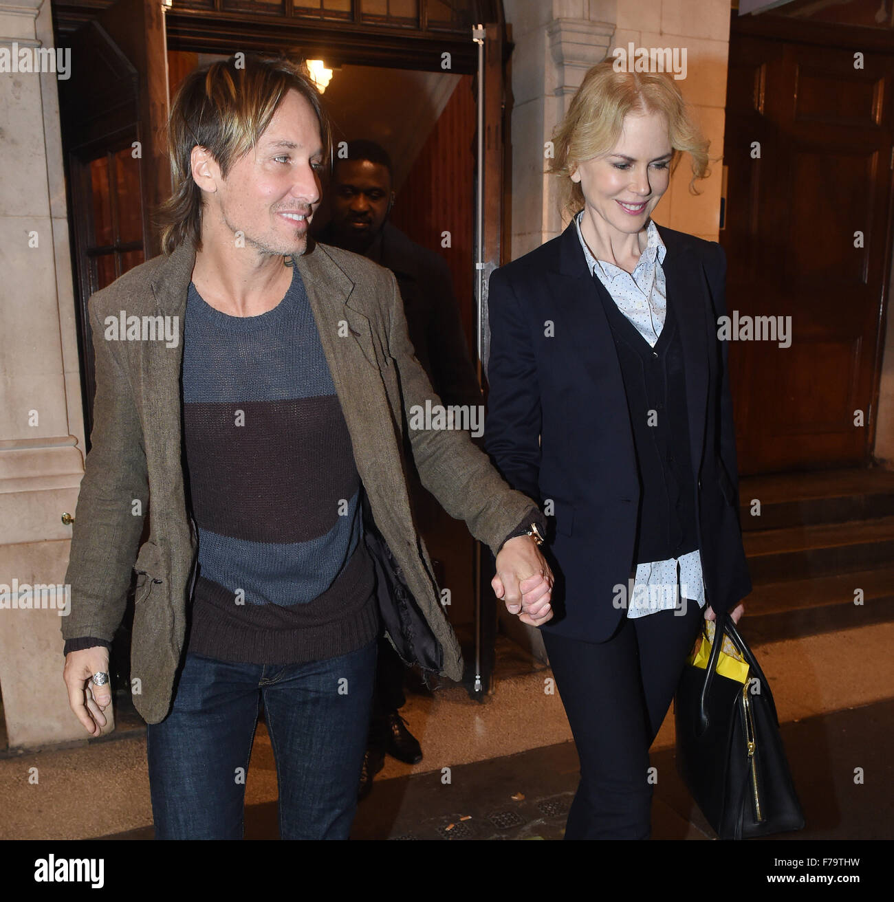 Nicole Kidman and her Husband Keith Urban seen leaving J Sheekeys ...