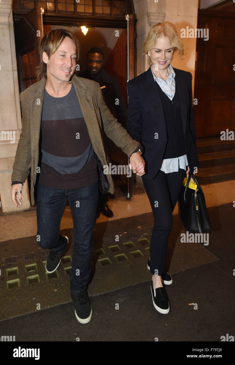 Nicole Kidman and her Husband Keith Urban seen leaving J Sheekeys ...