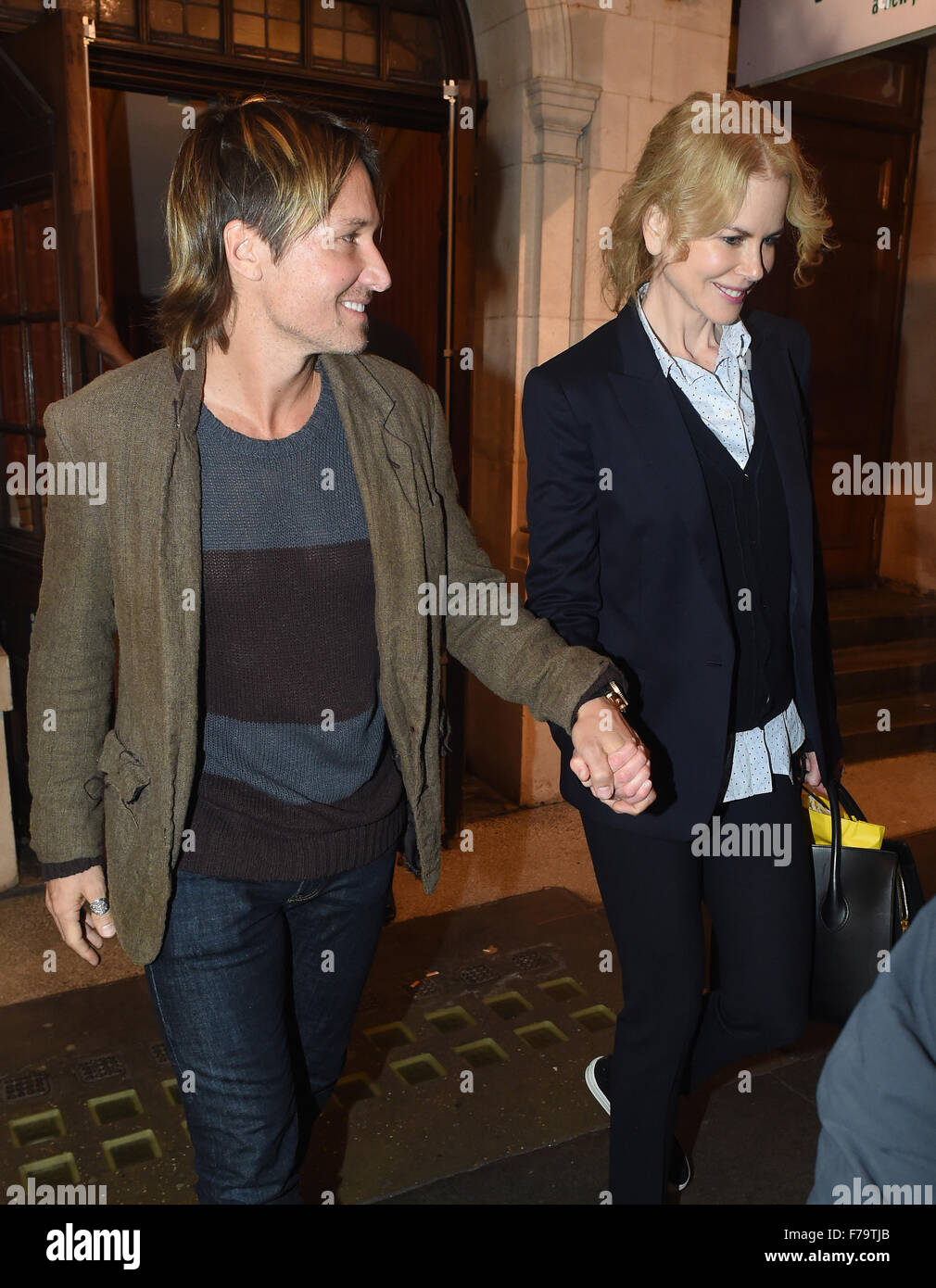 Nicole Kidman and her Husband Keith Urban seen leaving J Sheekeys ...