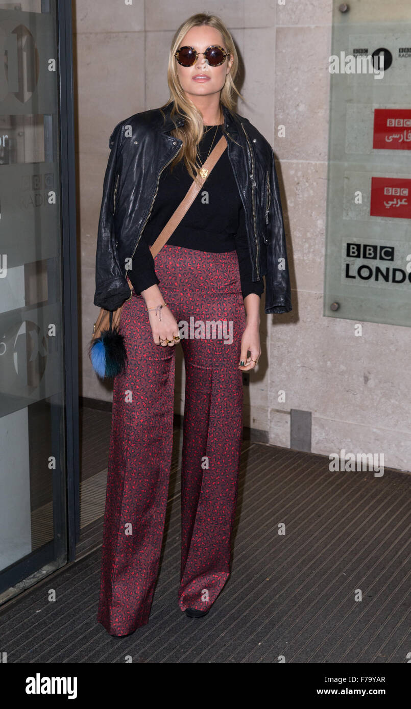 Laura Whitmore pictured arriving at the Radio 1 studio to appear as a ...