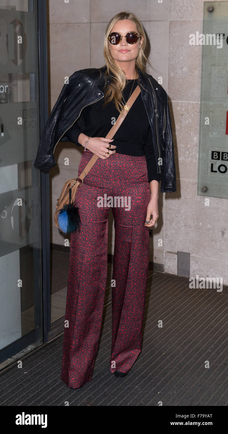 Laura Whitmore pictured arriving at the Radio 1 studio to appear as a ...