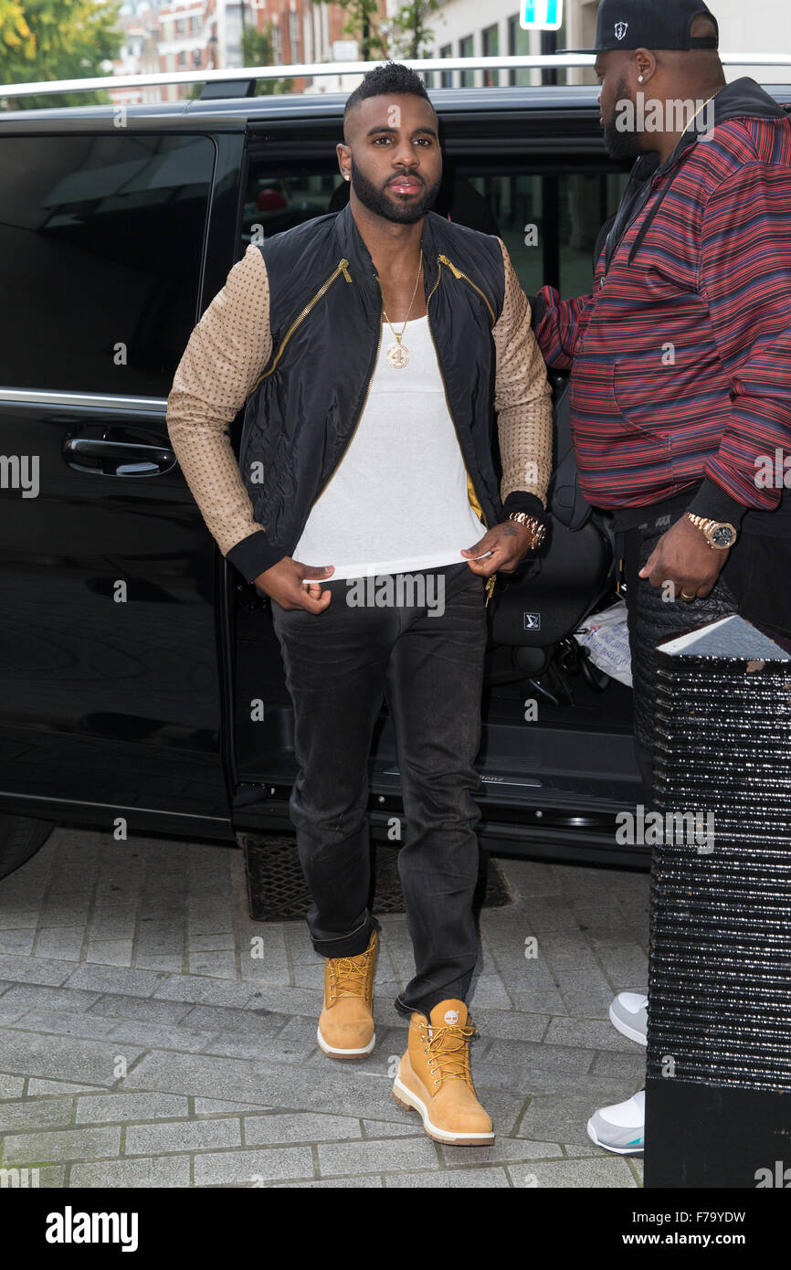 Jason Derulo pictured arriving at the Radio 1 studio to perform on the ...