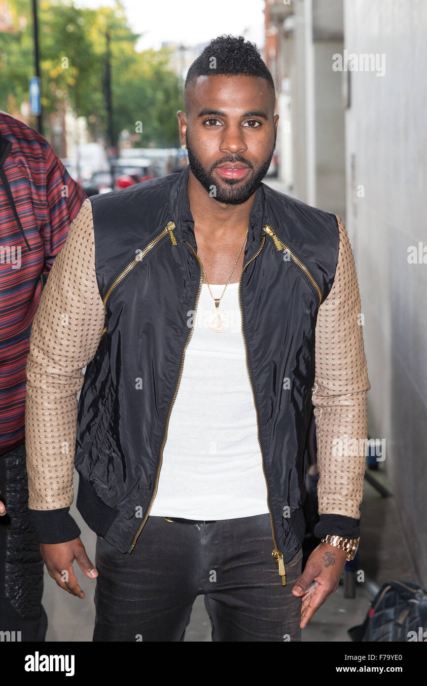 Jason Derulo pictured arriving at the Radio 1 studio to perform on the ...