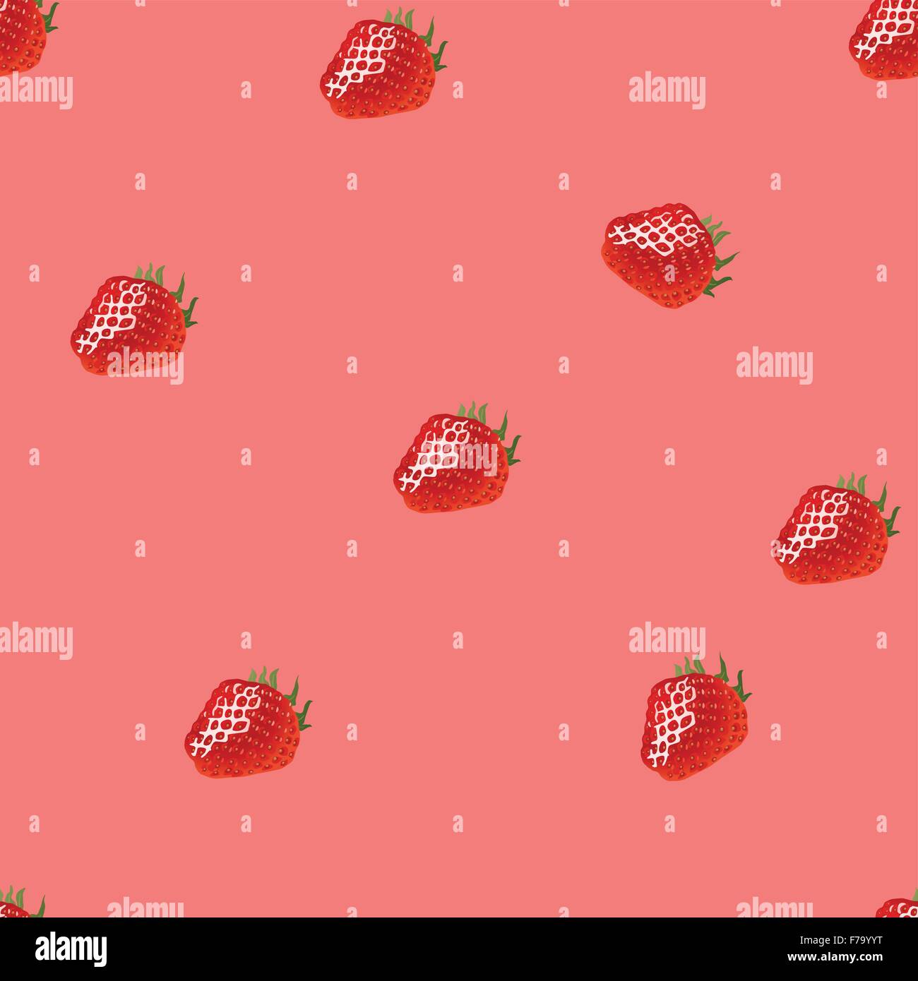 Seamless pattern with strawberry Stock Vector Image & Art - Alamy