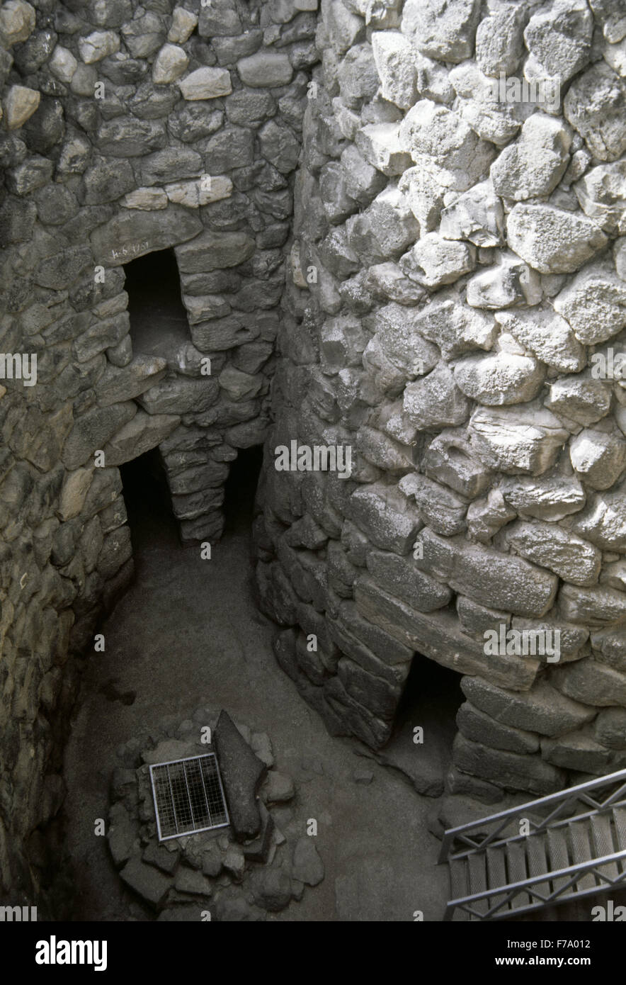 Italy. Sardinia. Nuragic civilization. Nuraghe monument, ancient ...