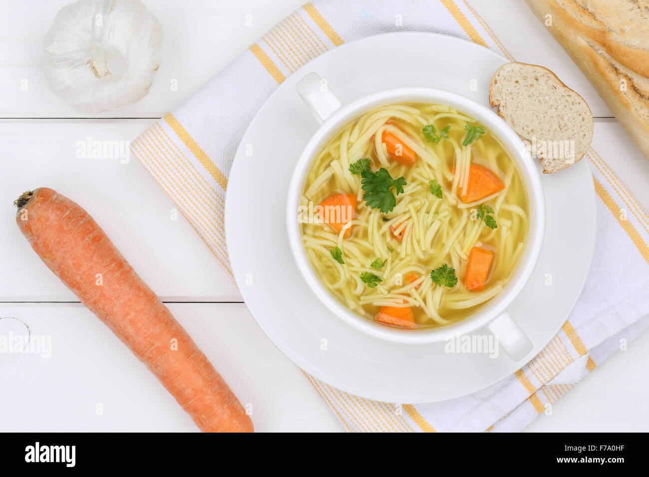 Soup from above hi-res stock photography and images - Alamy