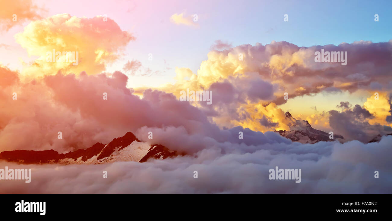 scenic alpine landscape Stock Photo - Alamy