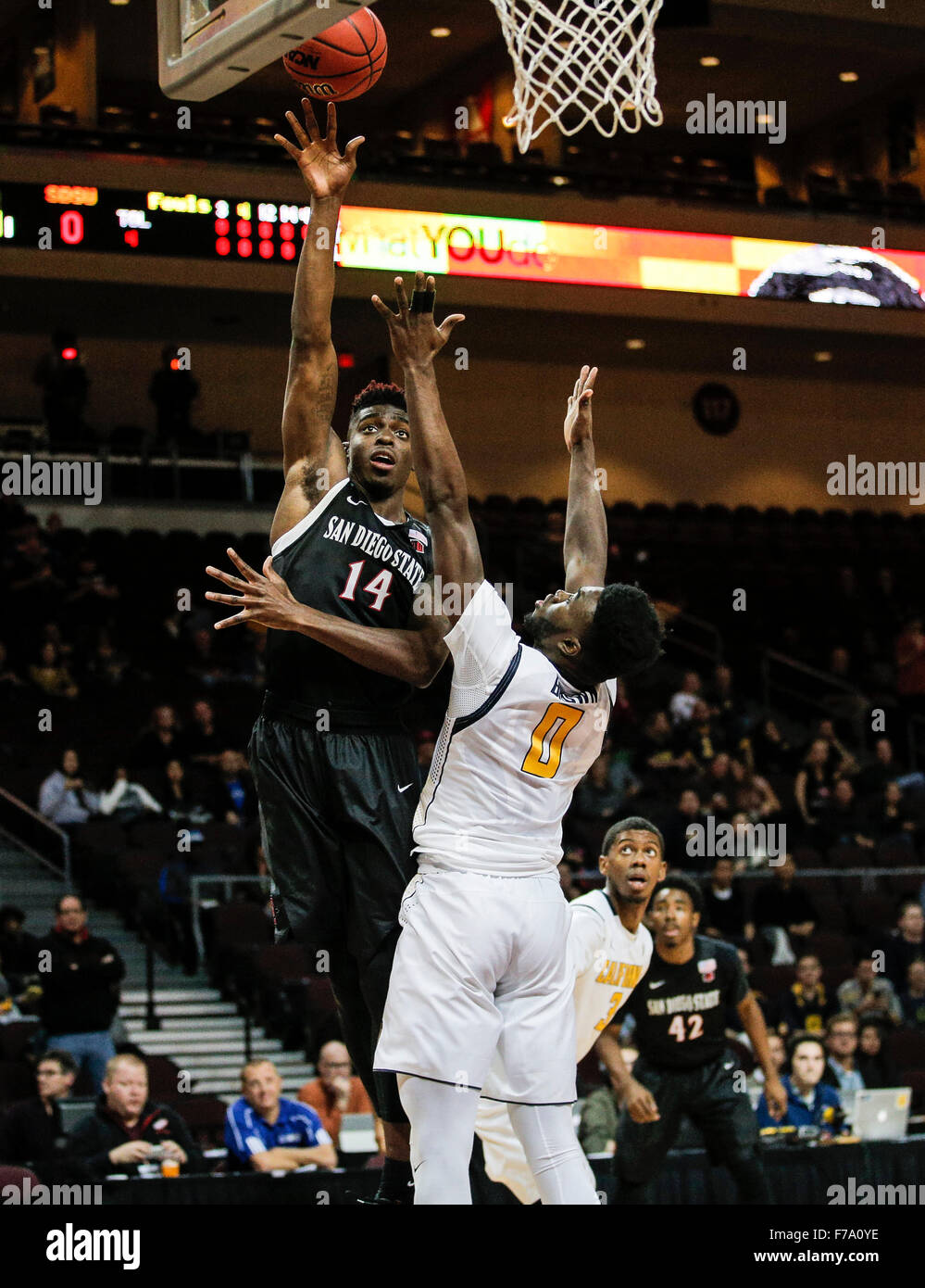 Las Vegas, Nevada, USA. 26th Nov, 2015. San Diego State F # 14 Zylan ...