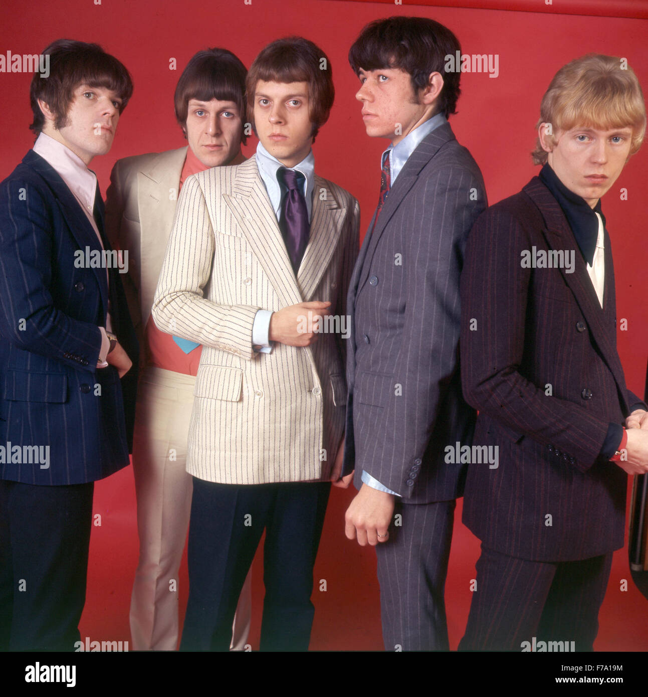 THE MOVE UK pop group in January 1967. From left: Roy Wood, Carl Wayne ...