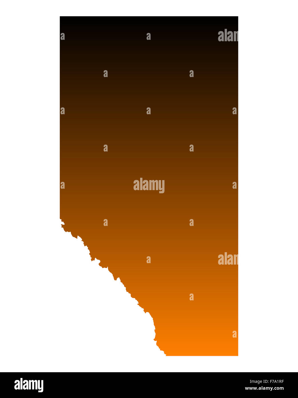 Map of Alberta Stock Photo - Alamy