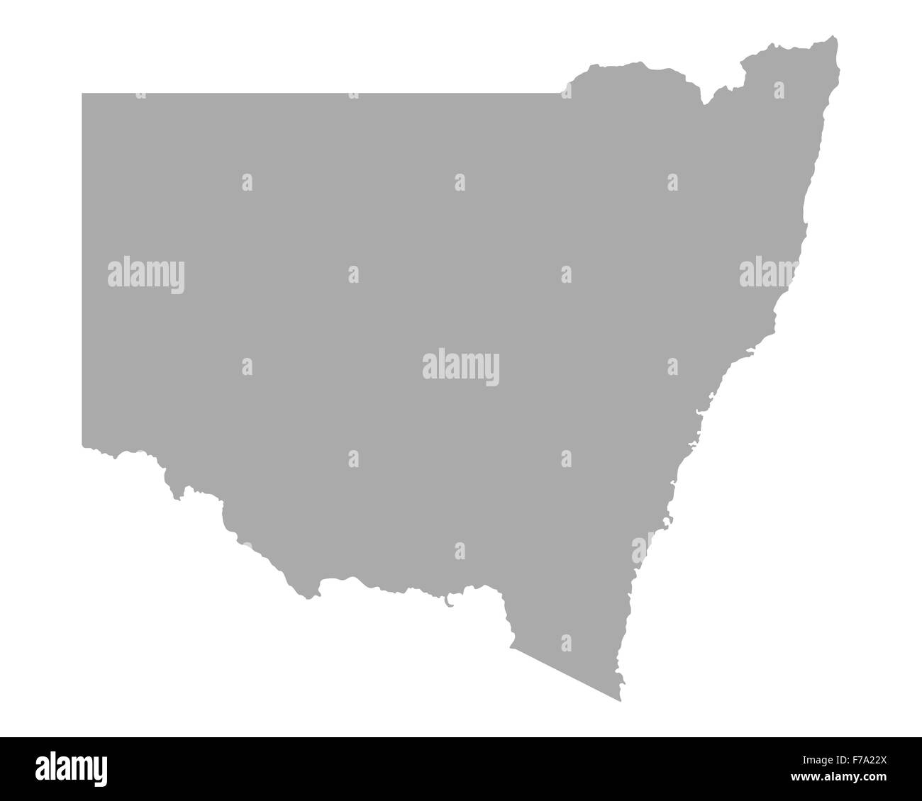 Map of New South Wales Stock Photo - Alamy