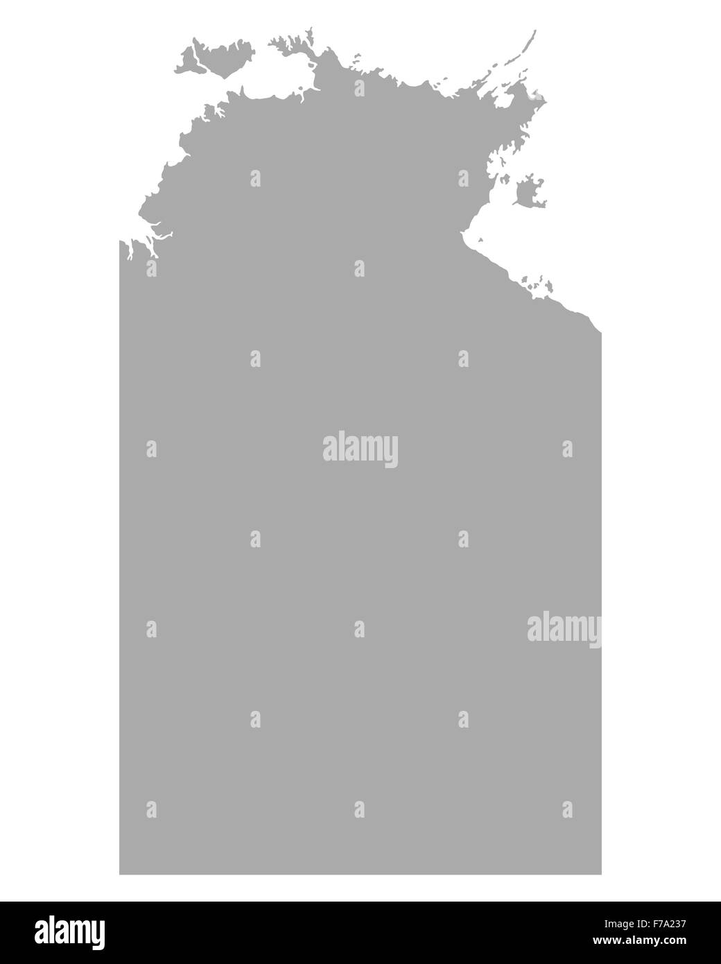 Map of Northern Territory Stock Photo - Alamy