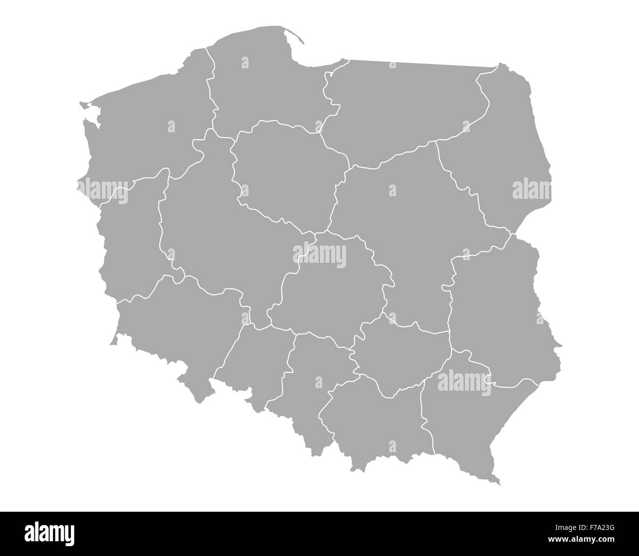 Map of poland Black and White Stock Photos & Images - Alamy