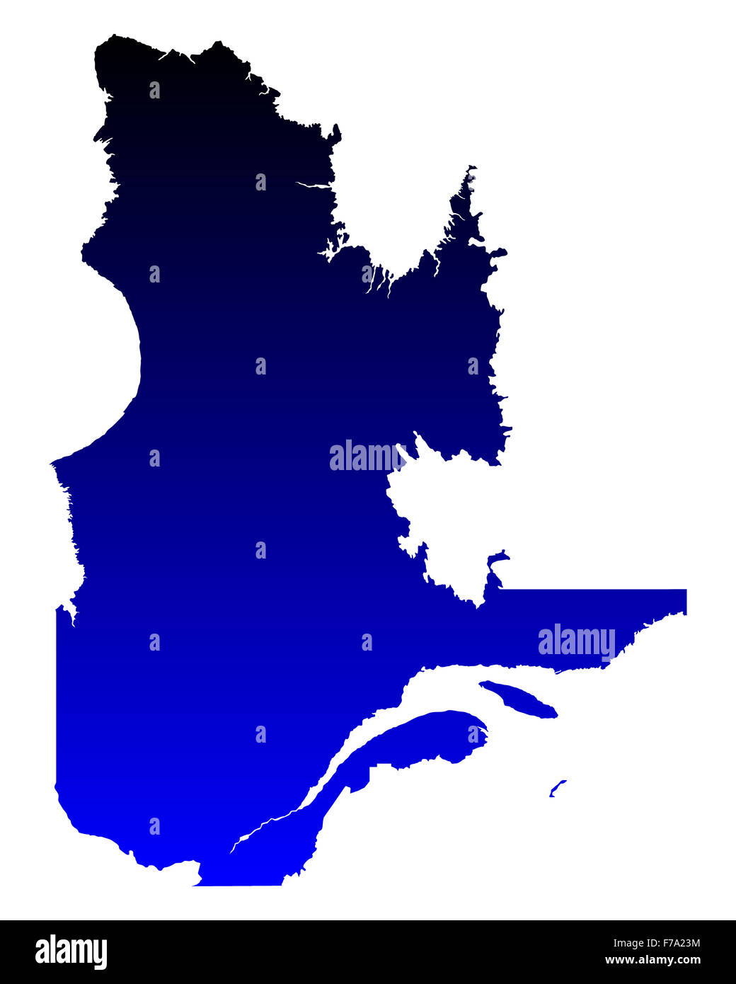 Map of Quebec Stock Photo - Alamy