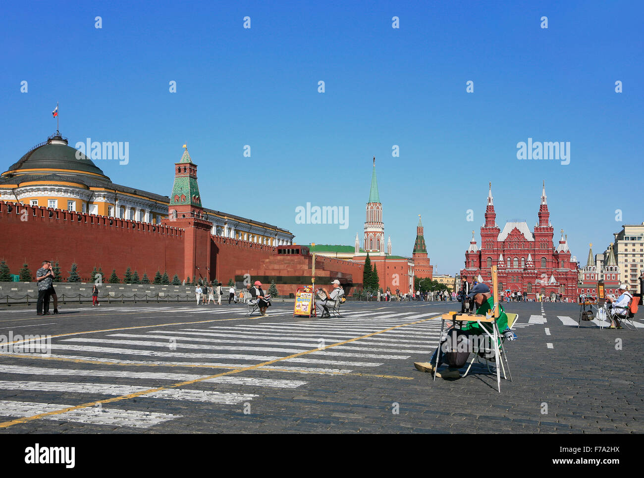 The Kremlin Lenin's Mausoleum and the State Historical Museum at the ...