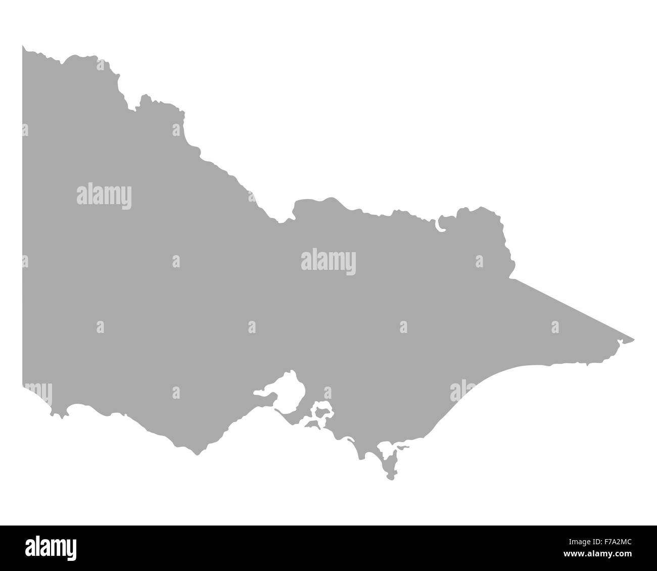 Map of Victoria Stock Photo - Alamy