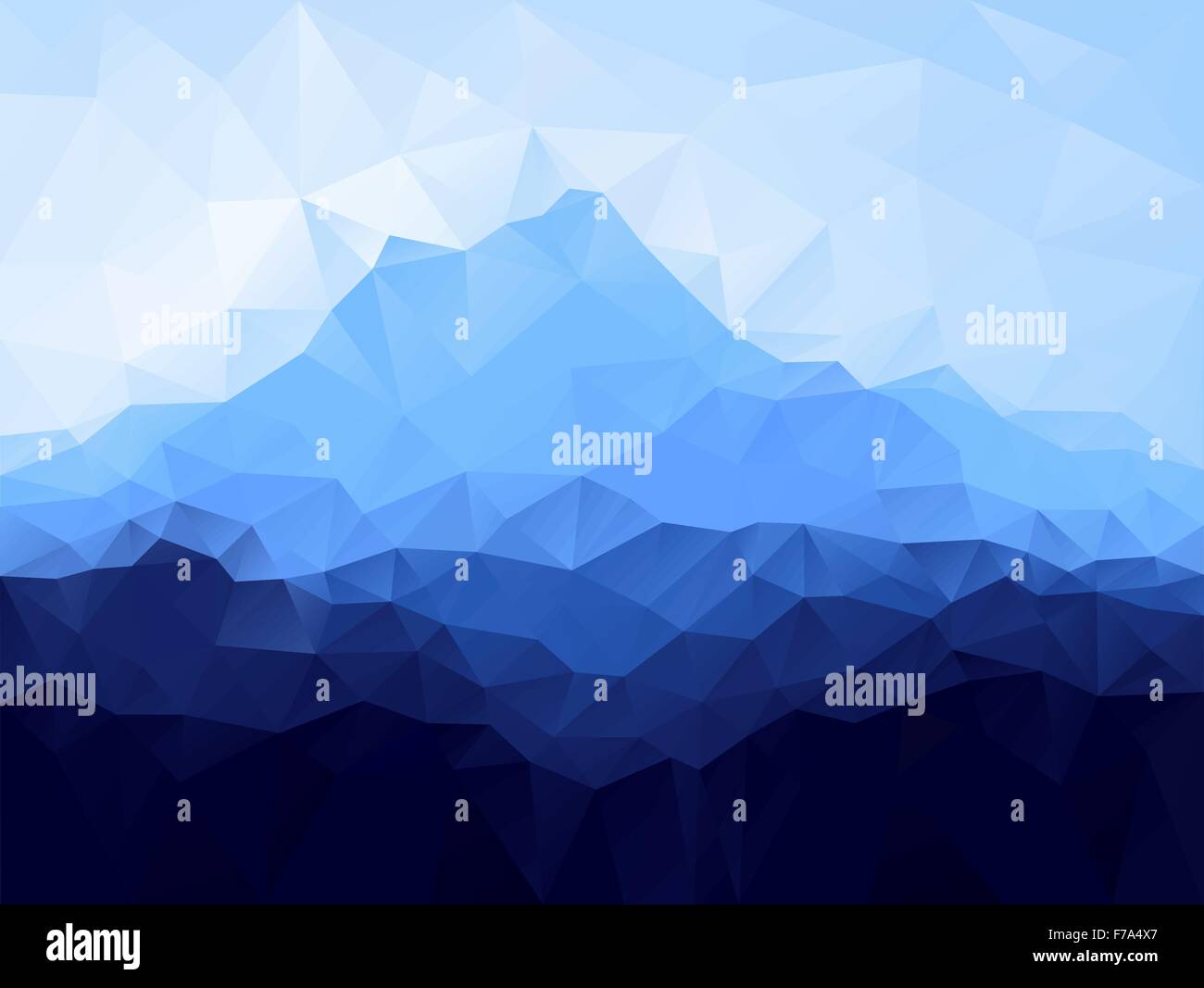 Triangle geometrical background with blue mountain Stock Vector Image ...