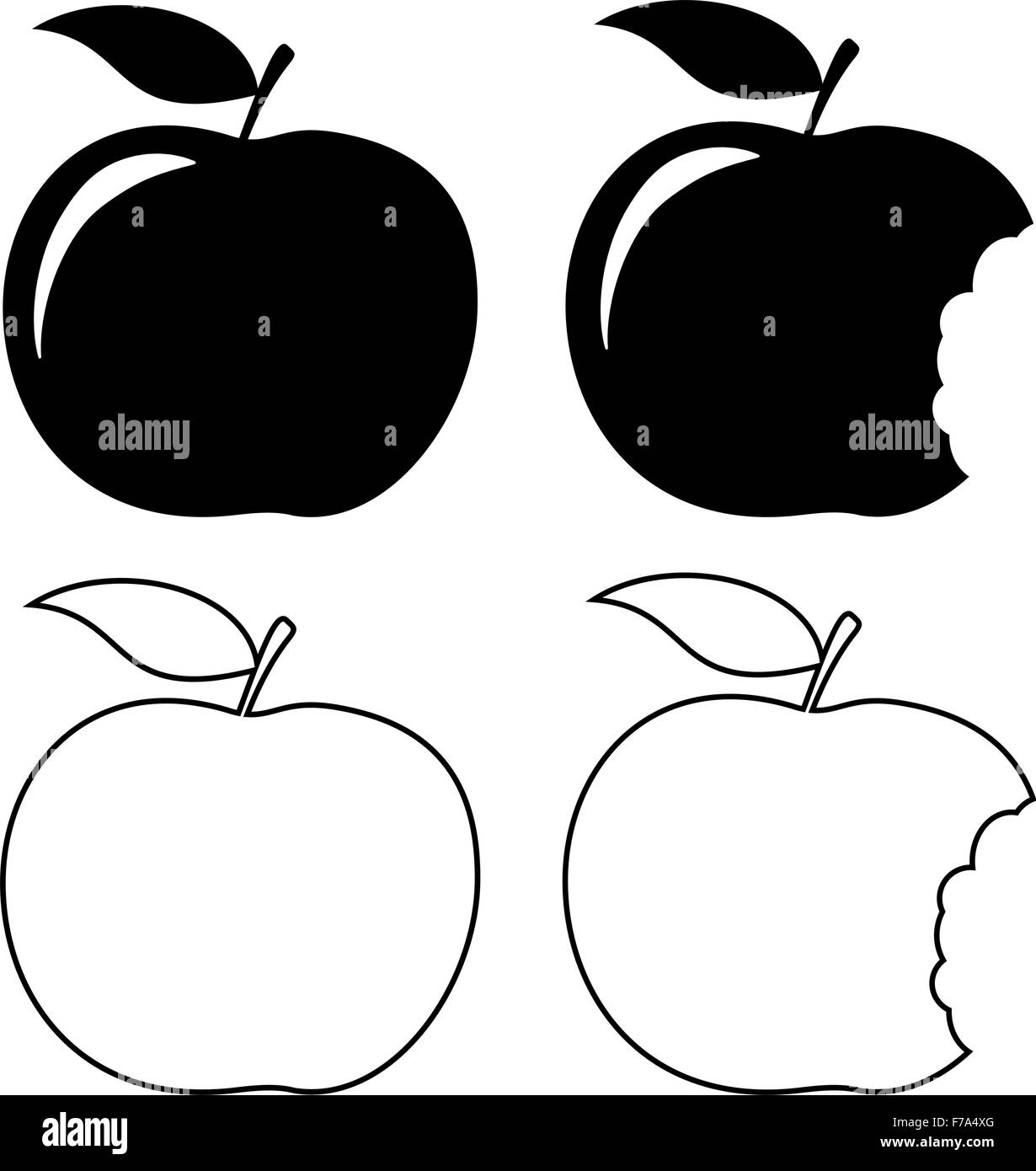 Very large apples Stock Vector Images - Alamy