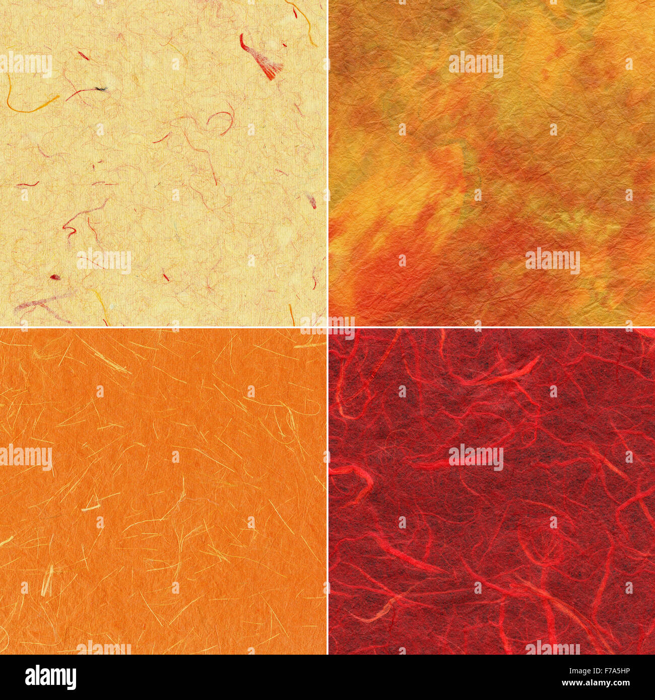 Set of colorful handmade paper textures Stock Photo - Alamy