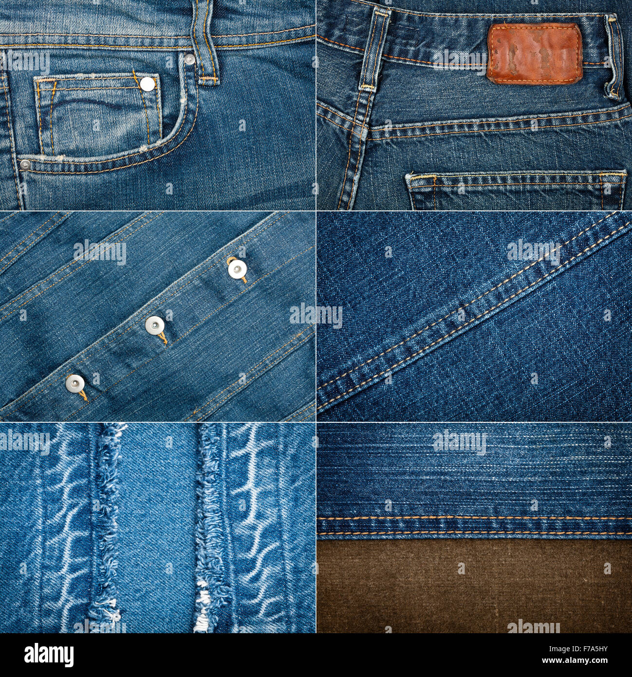 Big size set of jeans textures backgrounds Stock Photo - Alamy