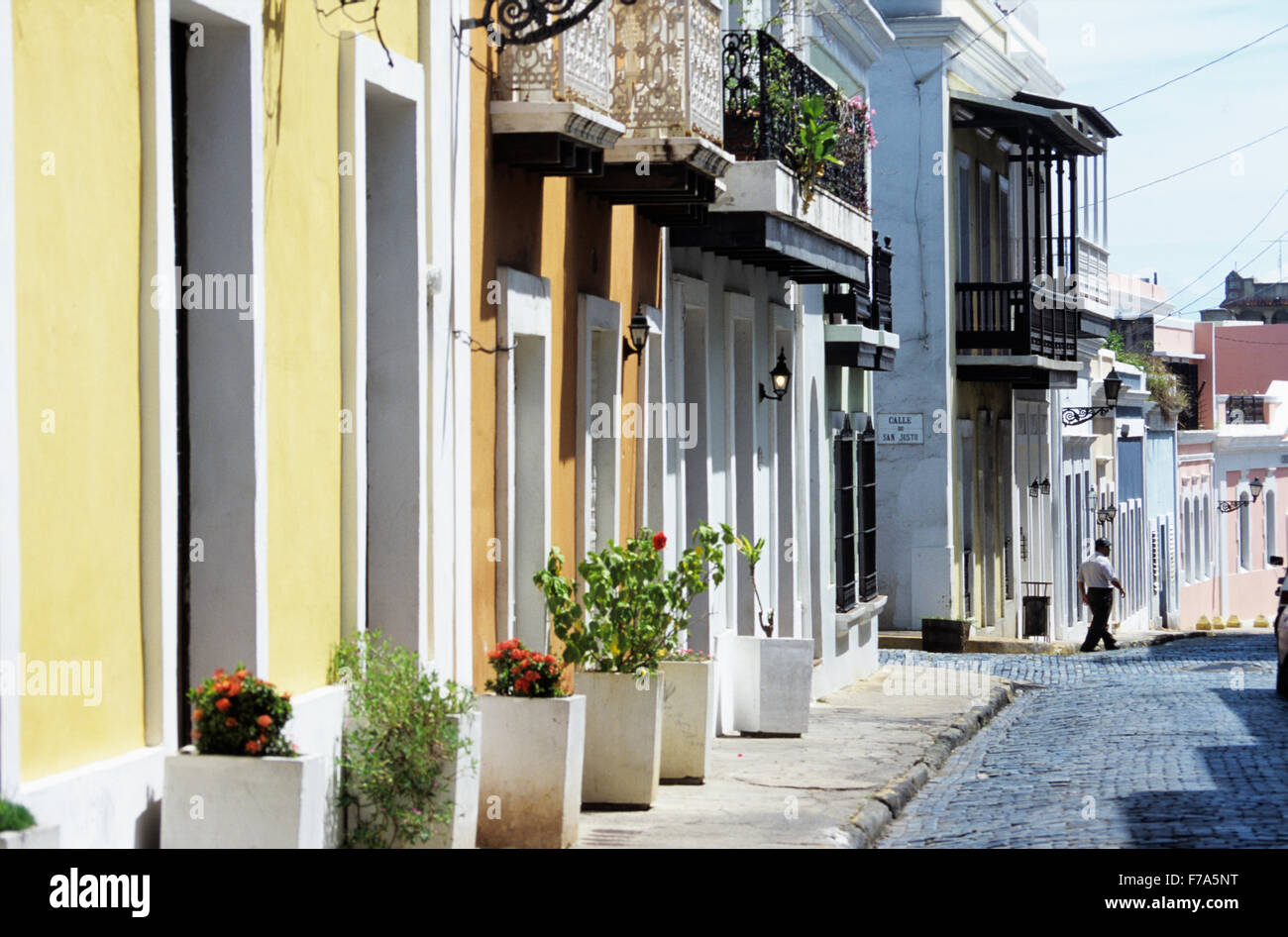 Street scene, Old San Juan, Puerto Rico Stock Photo - Alamy